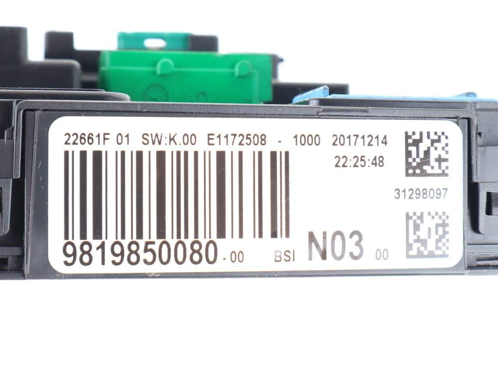 BSI Control Module Fuse Box Peugeot 2008 13-19 9819850080 N03 • Parts ...
