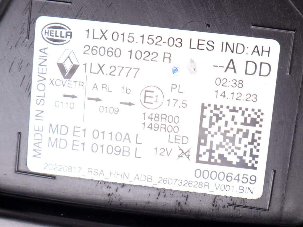 REFLEKTOR LEWY LED MATRIX VISION • Parts for • Peugeot • Citroen • Renault